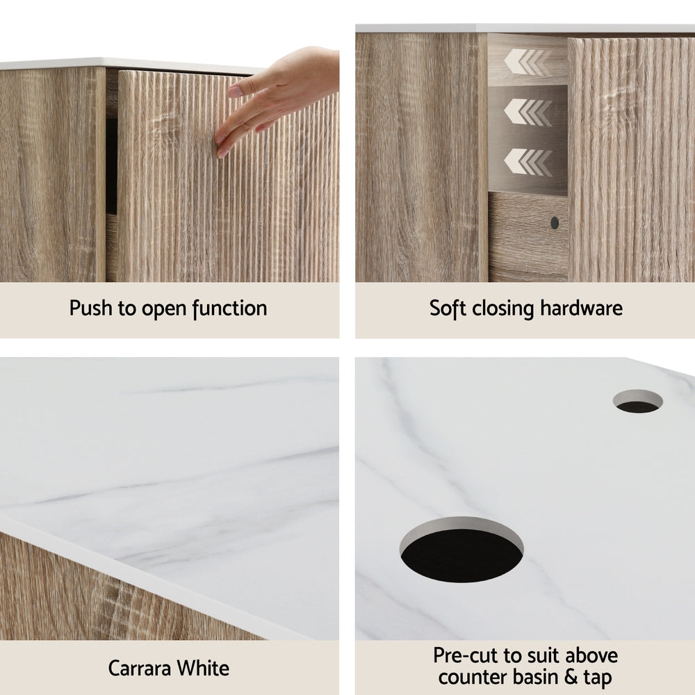 Cefito Vanity Unit 915mm with Basin Oak | Allure Home Collections ...