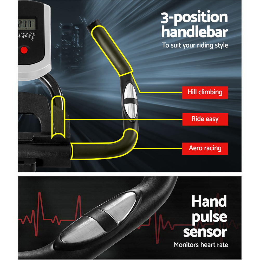 Everfit Spin Bike Exercise Bike - Indoor Cycling Home Gym Fitness – Allure Home Collections