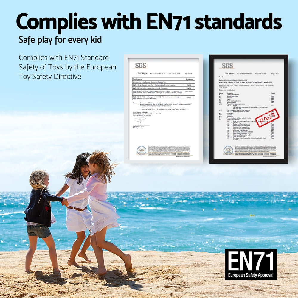 Keezi 5PCS Kids Table and Chairs Set - Durable Study Desk Furniture ...