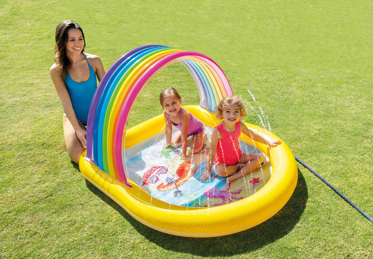 Intex Rainbow Arch Inflatable Spray Kiddie Pool | Allure Home ...