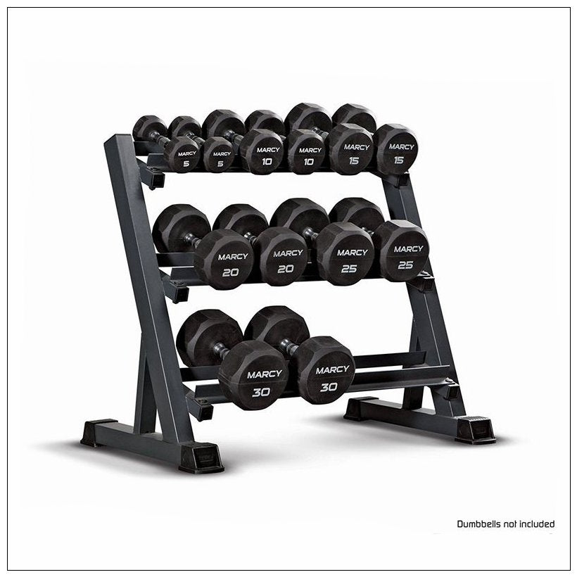 3-Tier Heavy-Duty Dumbbell Rack - Durable Weight Storage Solution ...