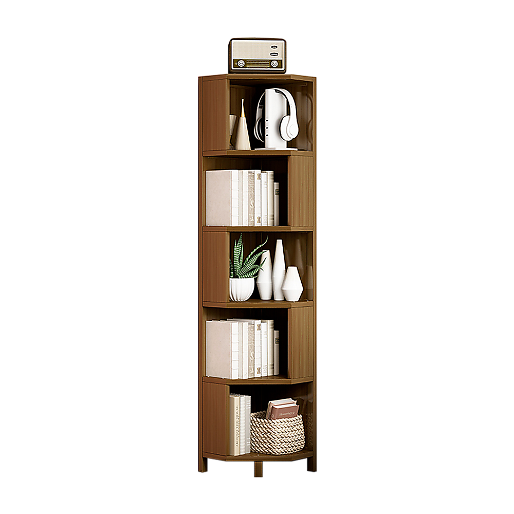 5-Shelf Corner Bookcase | Allure Home Collections | Shop Online