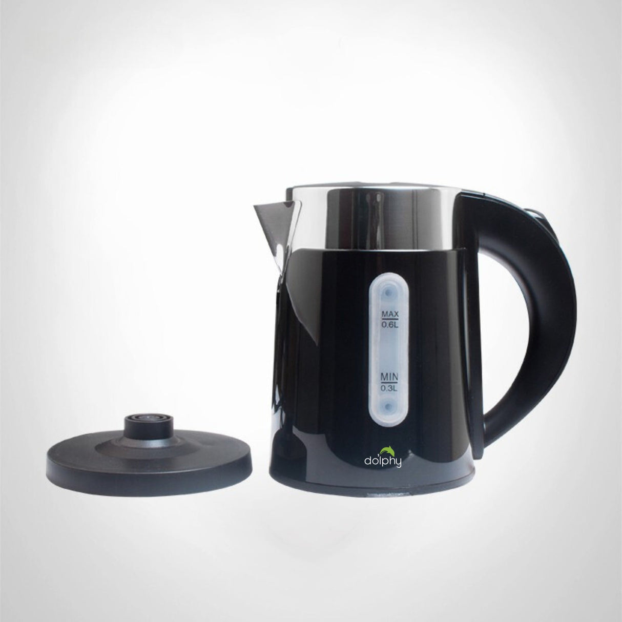 0.6L Stainless Steel Electric Kettle Black | Allure Home Collections ...